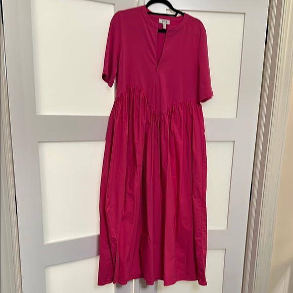 COS | Dresses | Cos Elegant Pink Midi Dress | Poshmark